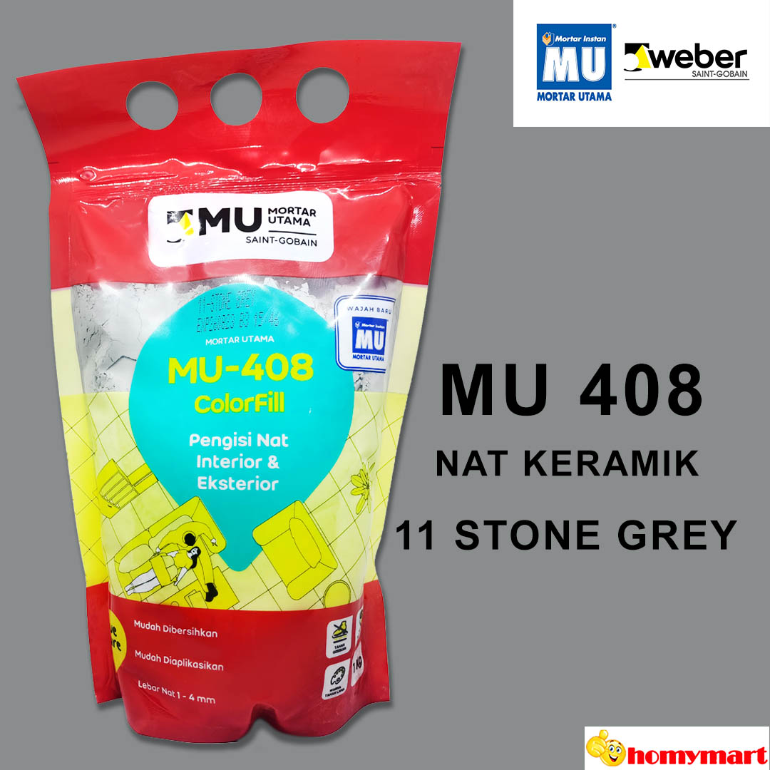 semen nat keramik no 11 (stone grey) MU-408 1kg MU 408 | Lazada Indonesia