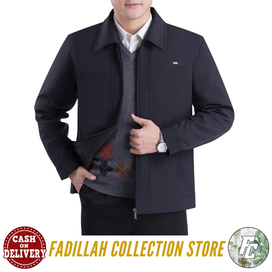 Jaket formal hitam pria kantor / jaket boss semi jas hitam best seller ...