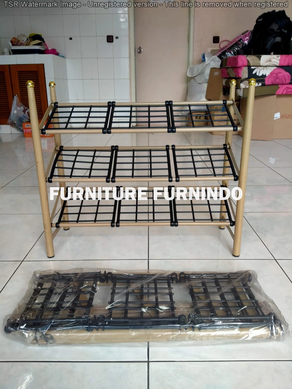 RAK SEPATU SUSUN BONGKAR PASANG 3 TINGKAT STAINLESS | Lazada Indonesia