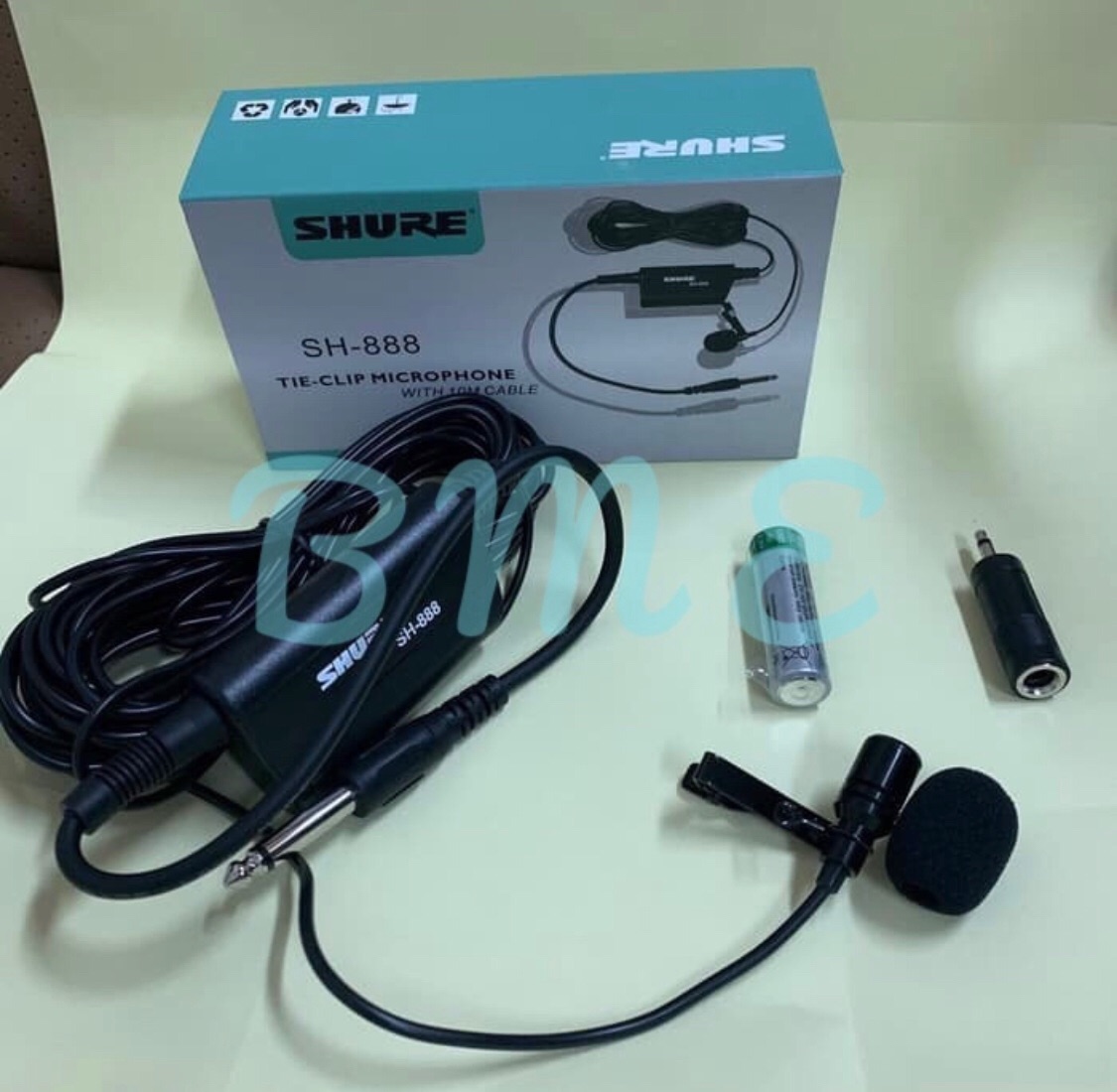 mic jepit shure SH 888/mic kancing shure SH888/mic clip on kabel 10m ...