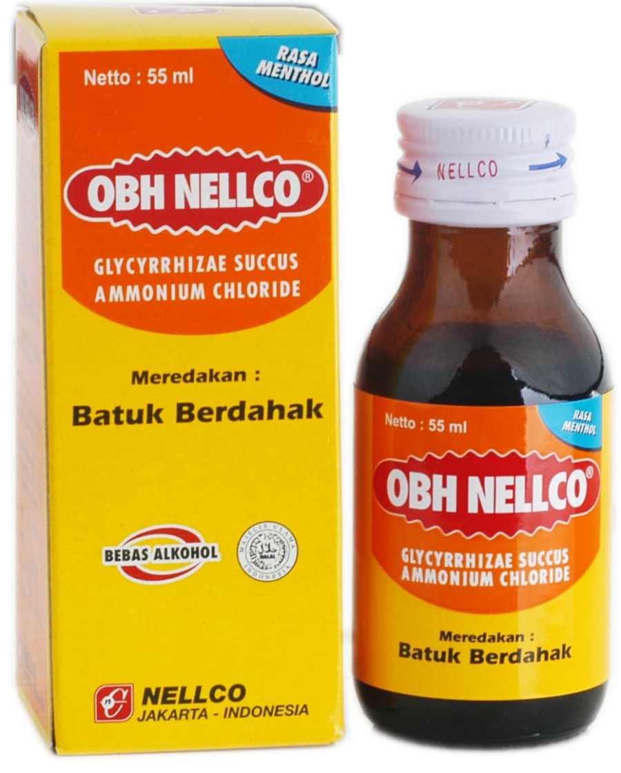 OBH Nellco Berdahak 55ml Obat Batuk Hitam Dewasa | Lazada Indonesia