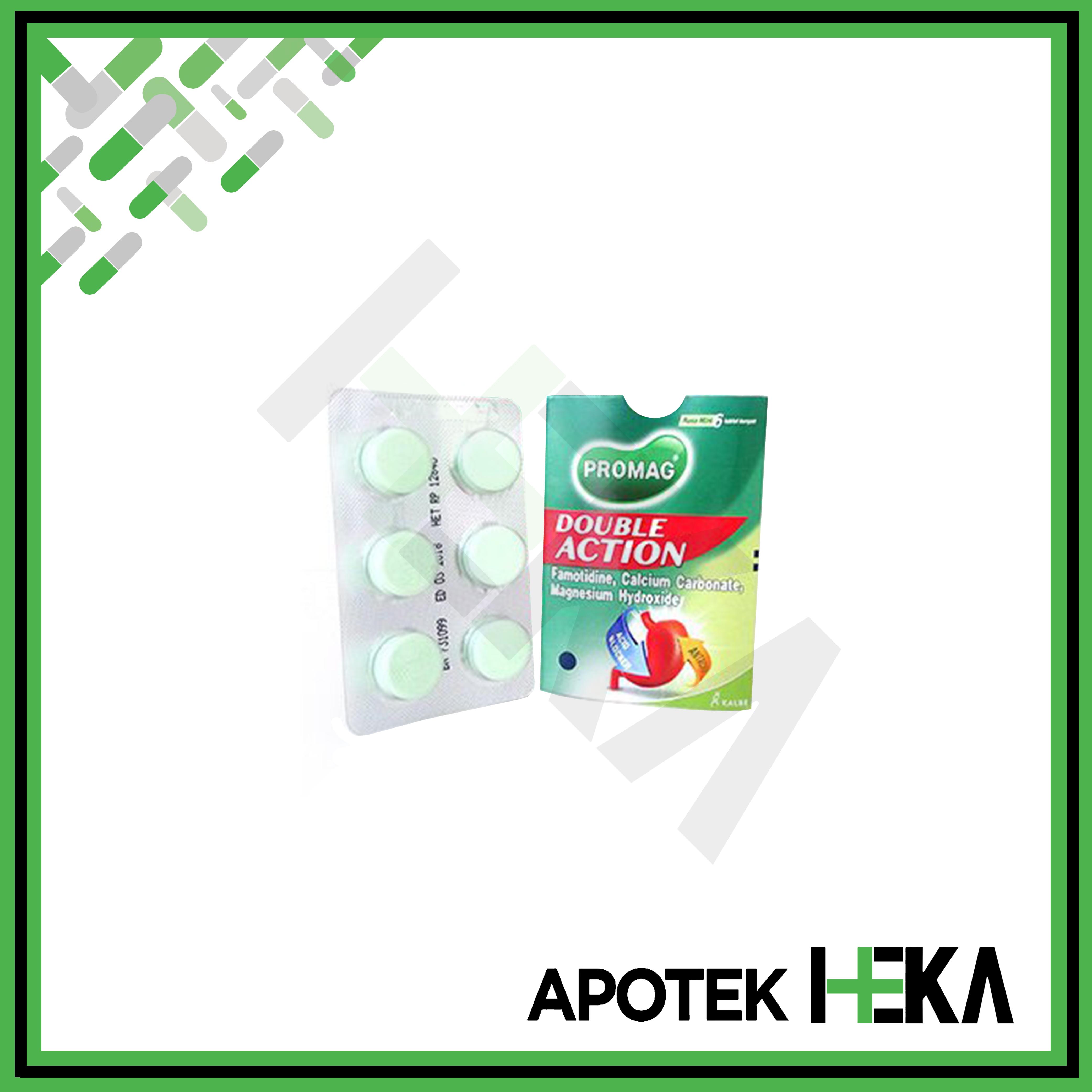 Promag Double Action Obat Maag dan Asam Lambung 1 Strip isi 6 Tablet | Lazada Indonesia