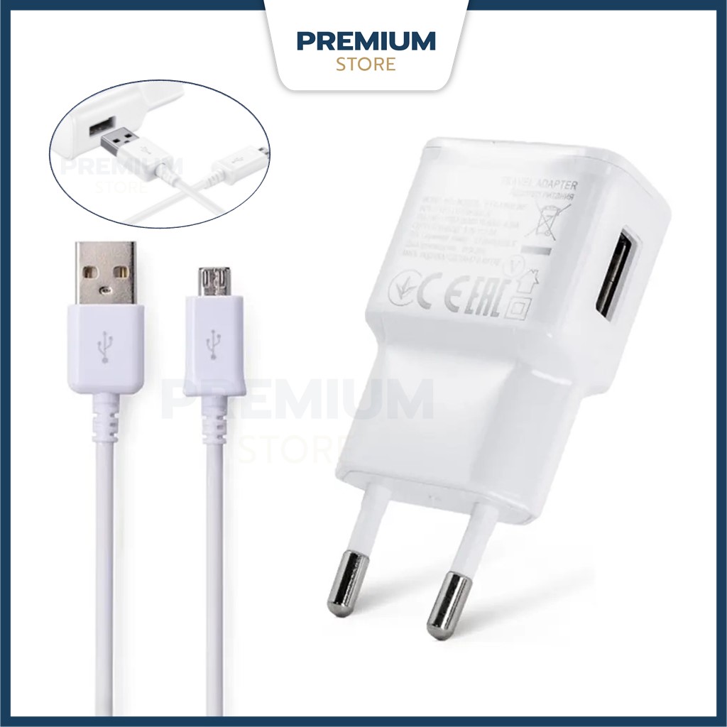 Travel Charger ori Fast charging s6 micro USB cesan hp batok adapter ...