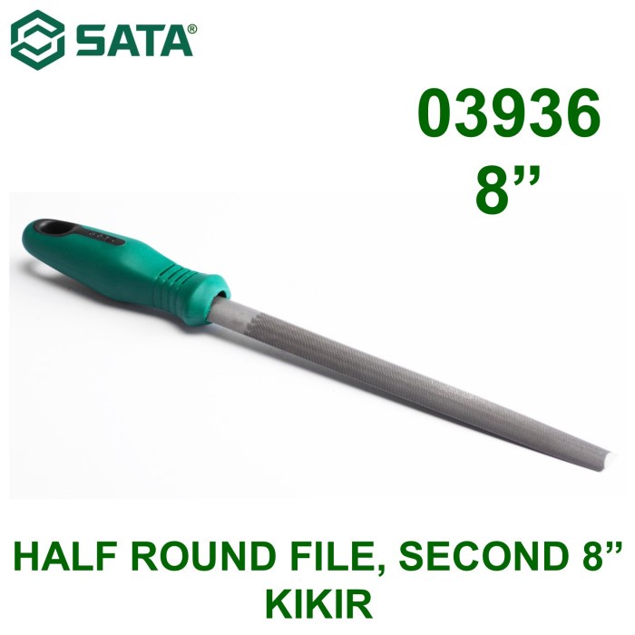 KIKIR BESI SETENGAH LINGKARAN 03936 - HALF ROUND FILE, SECOND 8" SATA | Lazada Indonesia
