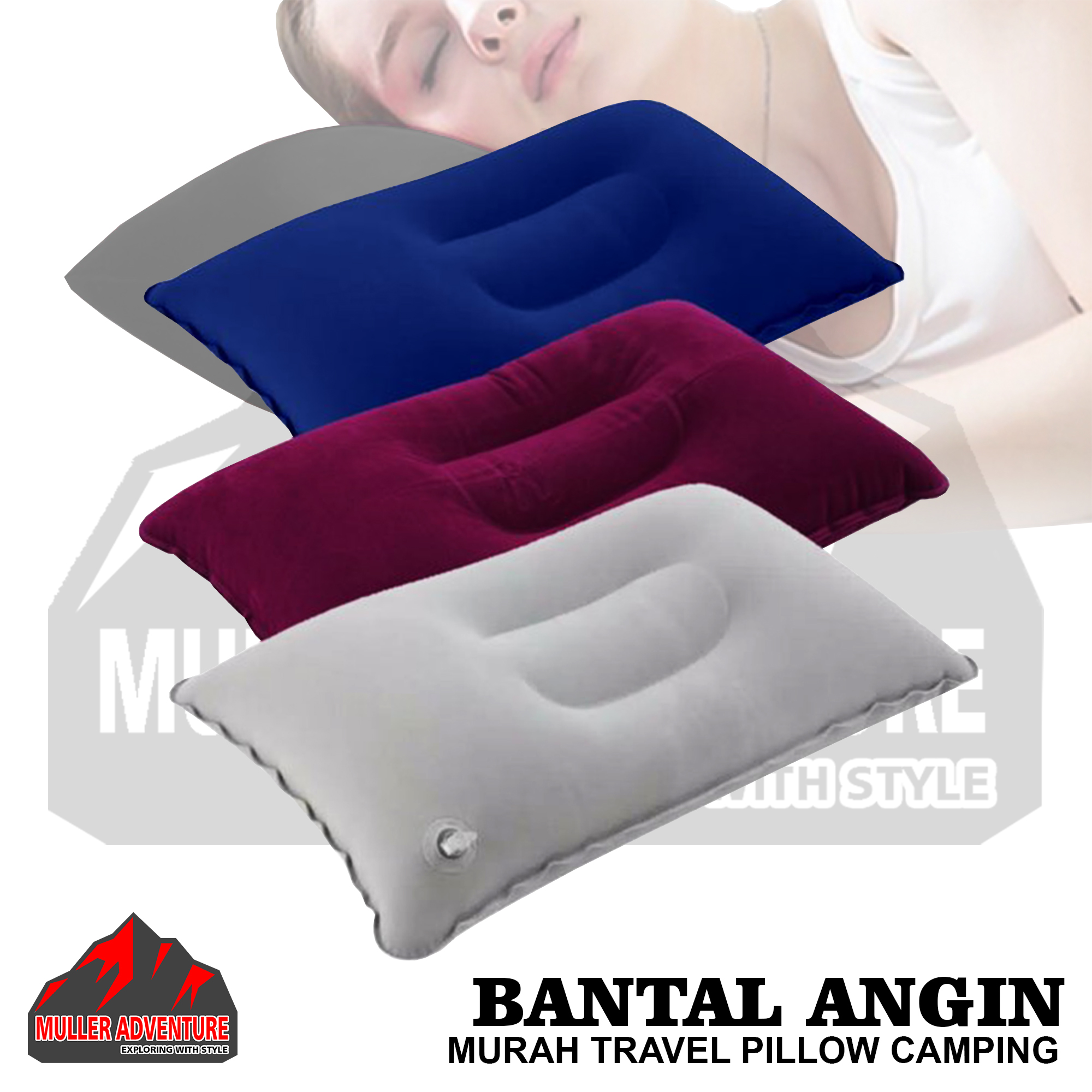 bantal tium murah bantal angin camping travel pillow outdoor angin ...