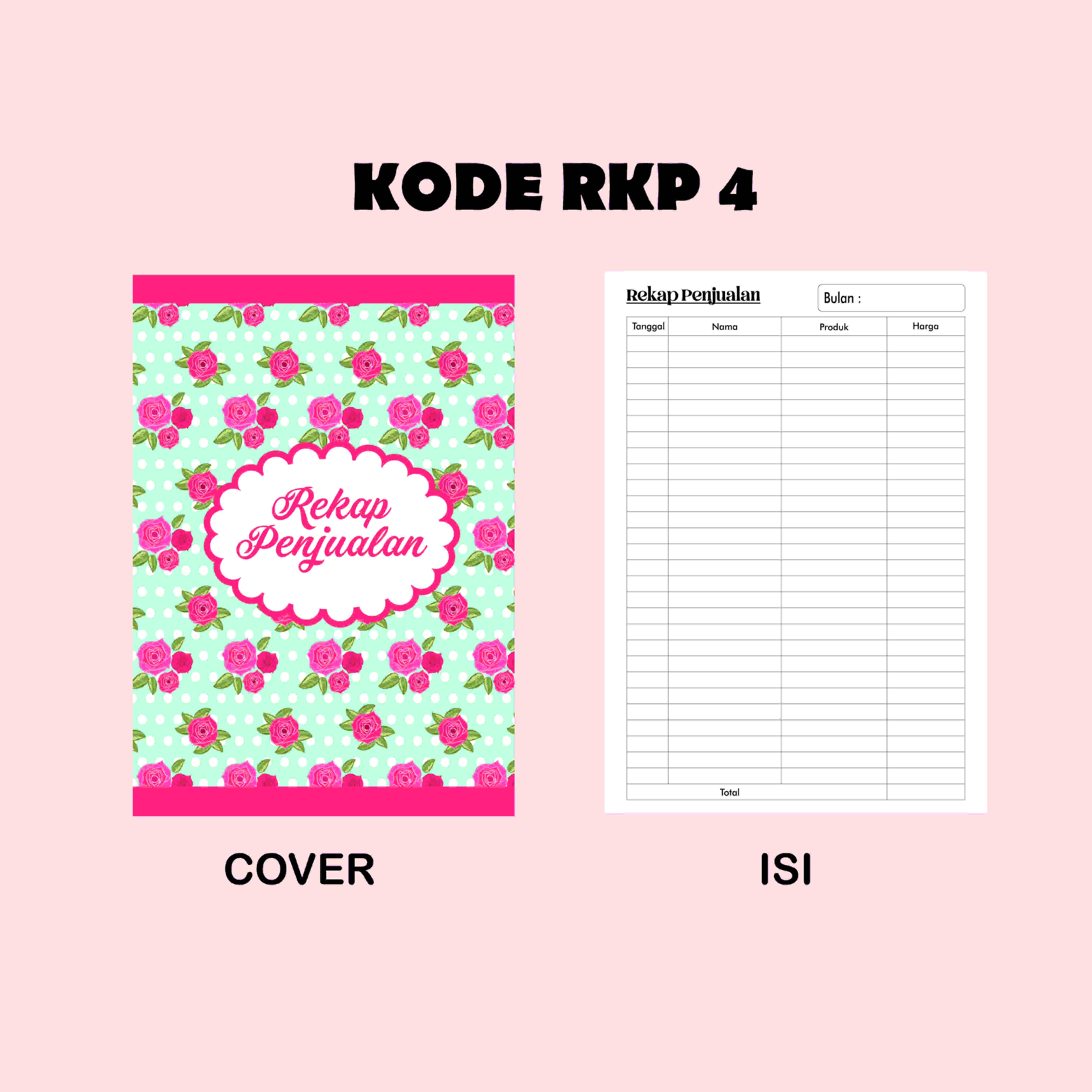 BUKU REKAP PENJUALAN / BUKU REKAP PENJUALAN OLSHOP / BUKU REKAP ...
