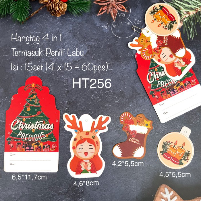Hangtag Natal| HT25| Kartu Ucapan| Christmas Premium Tag | Lazada Indonesia