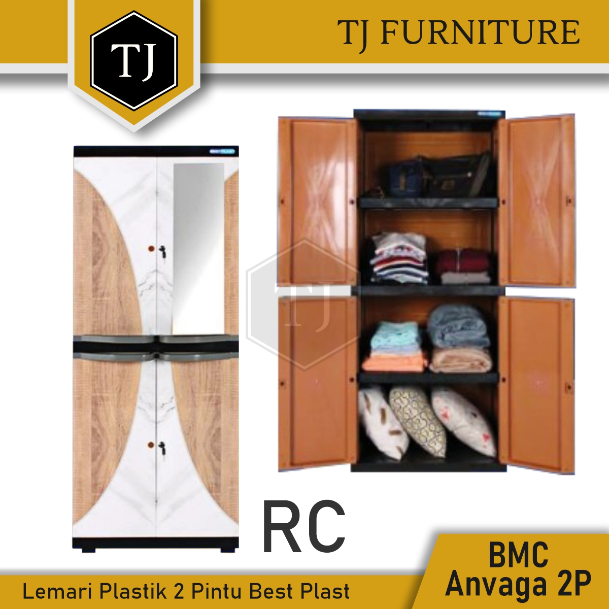 Bestplast Lemari Pakaian Plastik Lemari Baju Minimalis 2 Pintu Best ...
