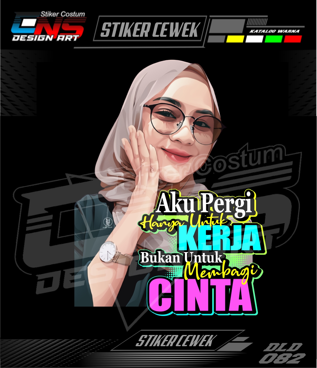 Stiker decal motor - sticker mobil variasi cewek keren - Sticker gambar ...