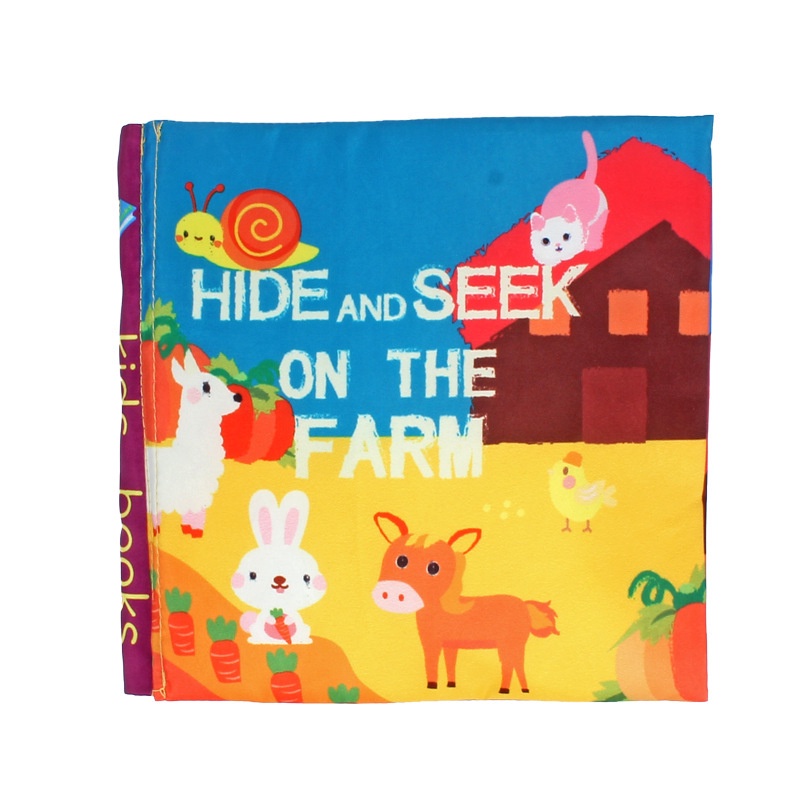 BRG Buku Kain Anak Mainan Softbook Baby Touch 3D Cloth Book With Animal ...