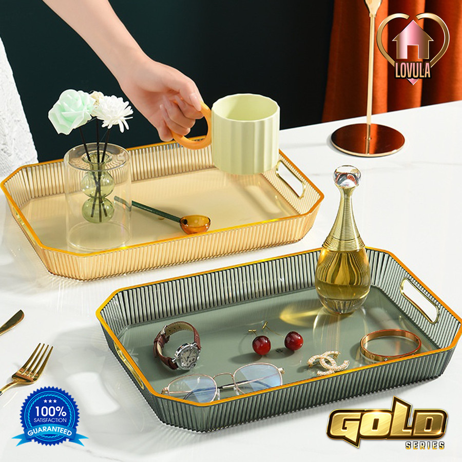 Baki Tray Aesthetic Nordic Style PREMIUM QUALITY - Nampan Emas | Lazada ...