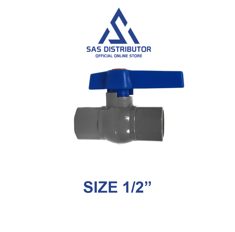 Stop Kran 1/2" inch PVC Frap / Ball Valve 1/2" inch PVC / STOP KRAN ...