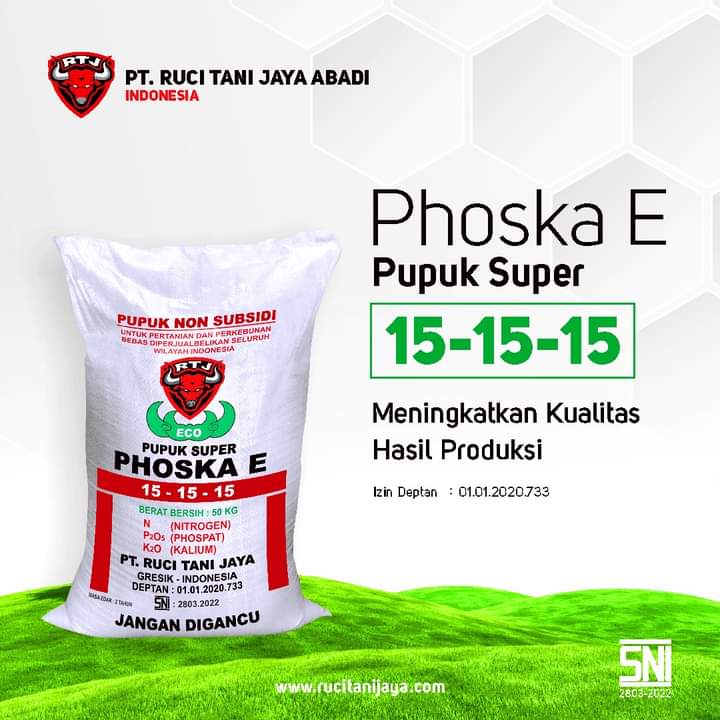 Pupuk NPK Phoska E 15 15 15 Non Subsidi Kemasan 1 Kg | Lazada Indonesia
