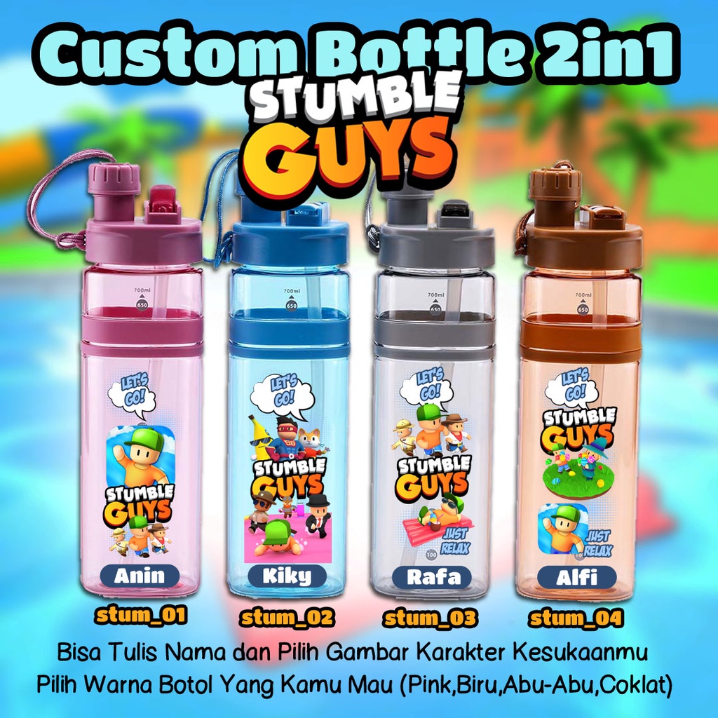 Custom Botol Minuman - 2in1 - Gambar Game Anak-Anak Populer | Lazada ...