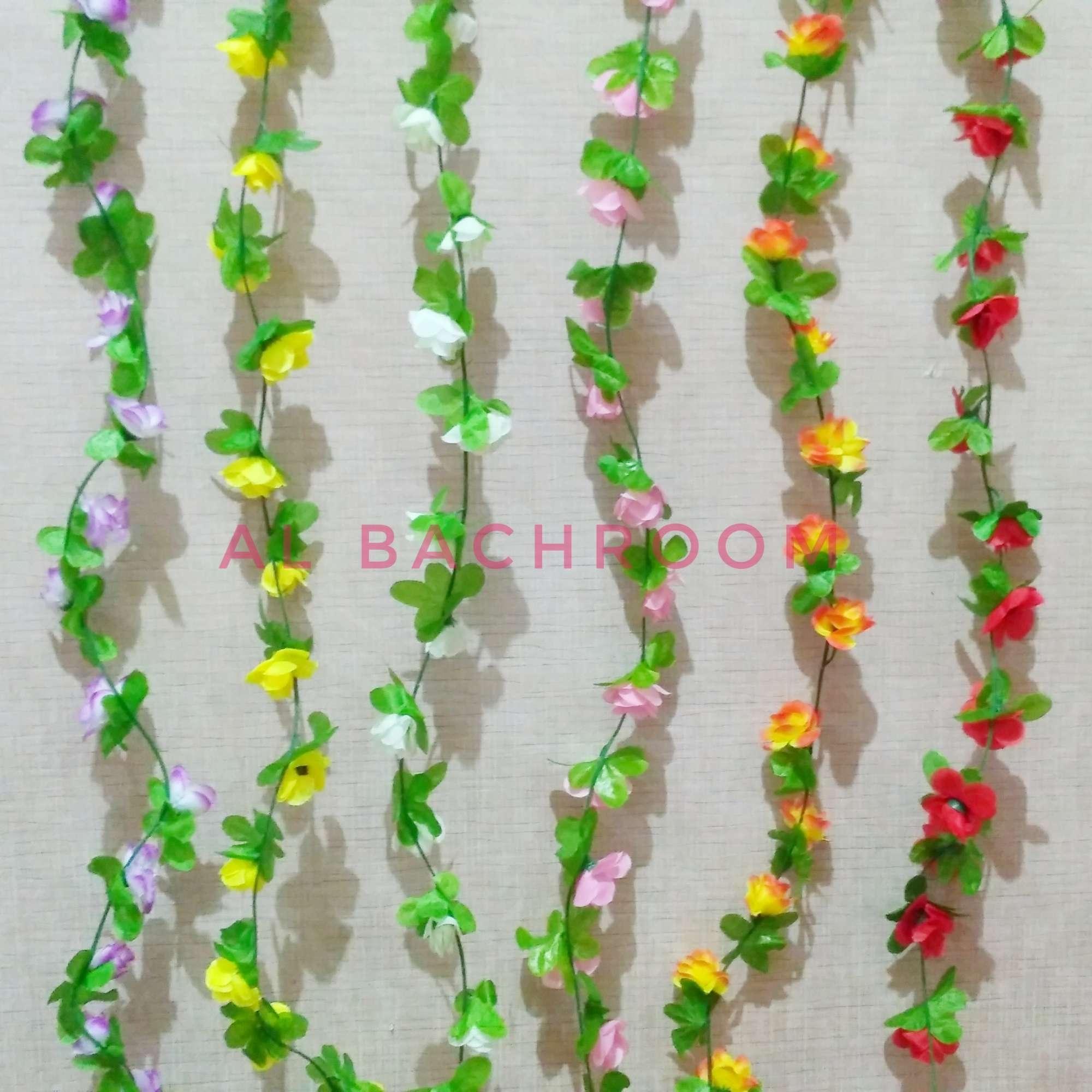 BUNGA RAMBAT PLASTIK KECIL 100 B8331 MAWAR RAMBAT DAUN PLASTIK HIASAN ...