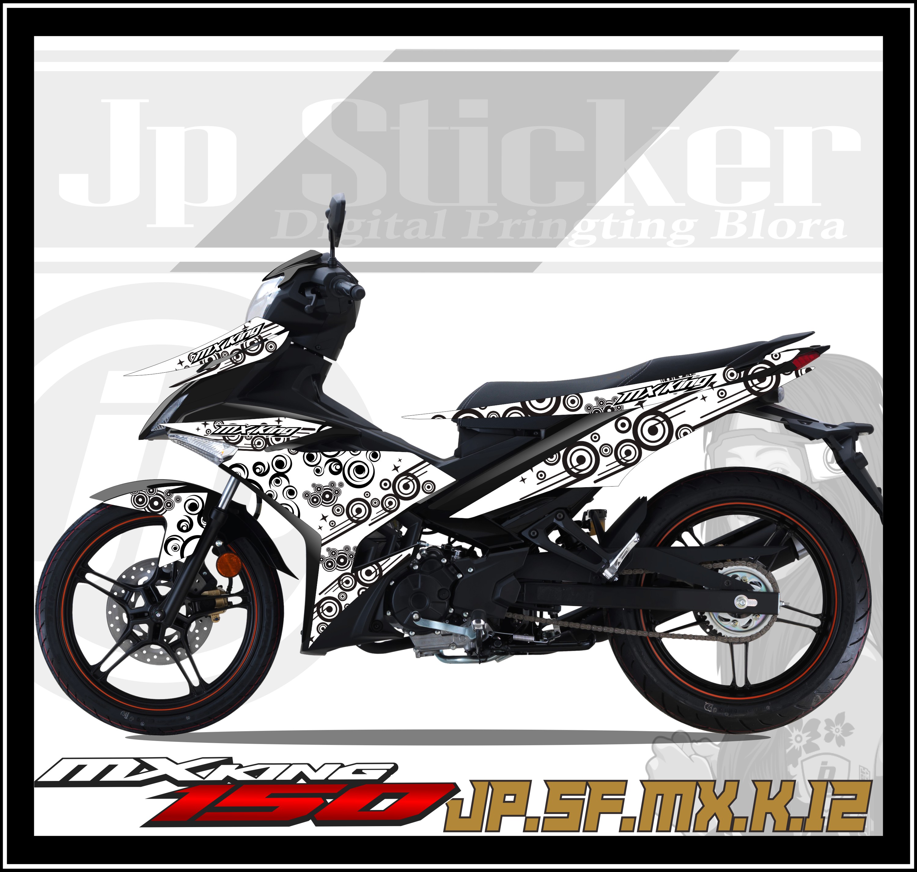 Sticker Striping Mx king New - Stiker List Motor Yamaha MX KING 150 New ...