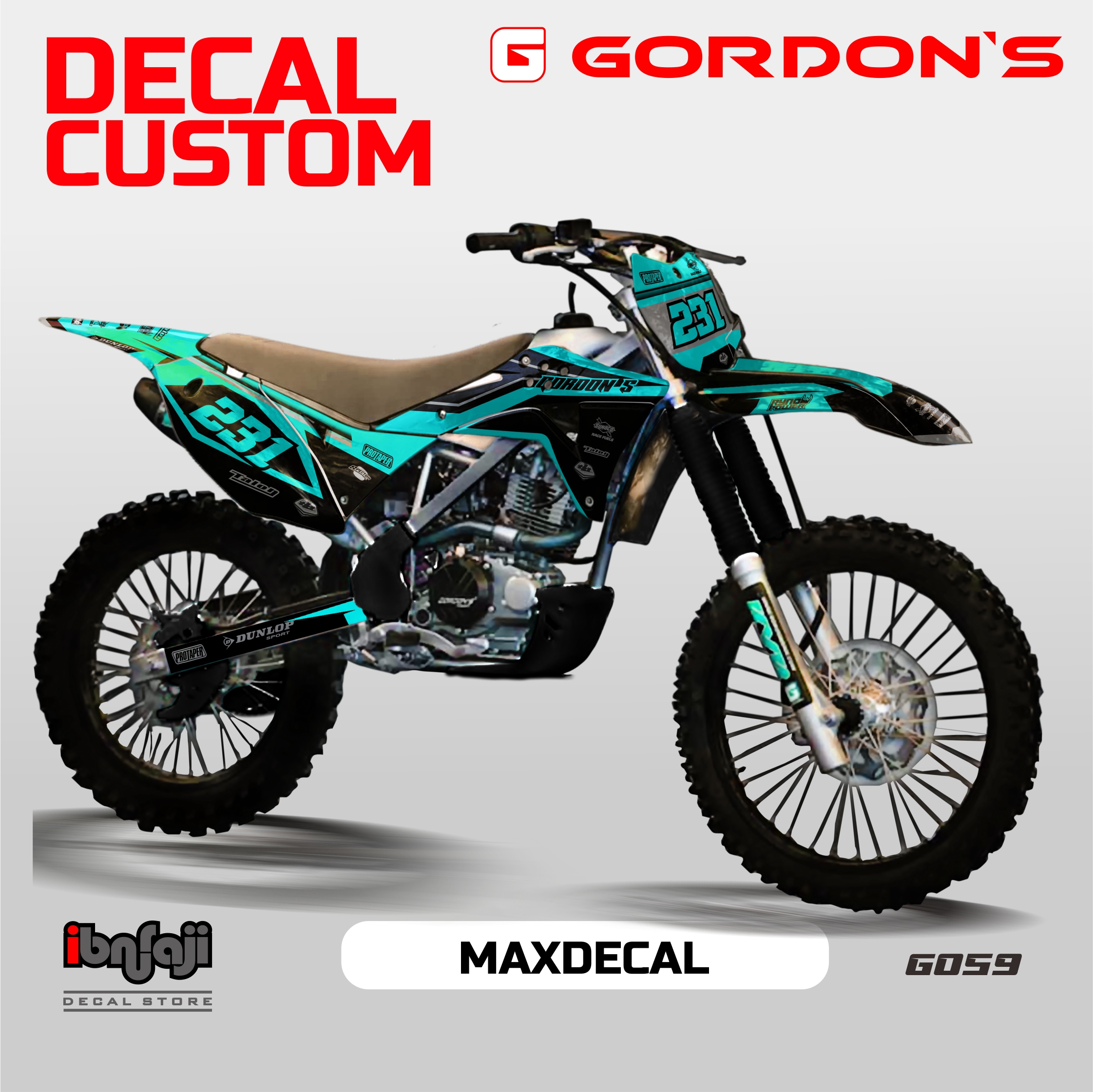 Decal Gordon Stiker Decal Klx Gordon Full Body G042 | Lazada Indonesia