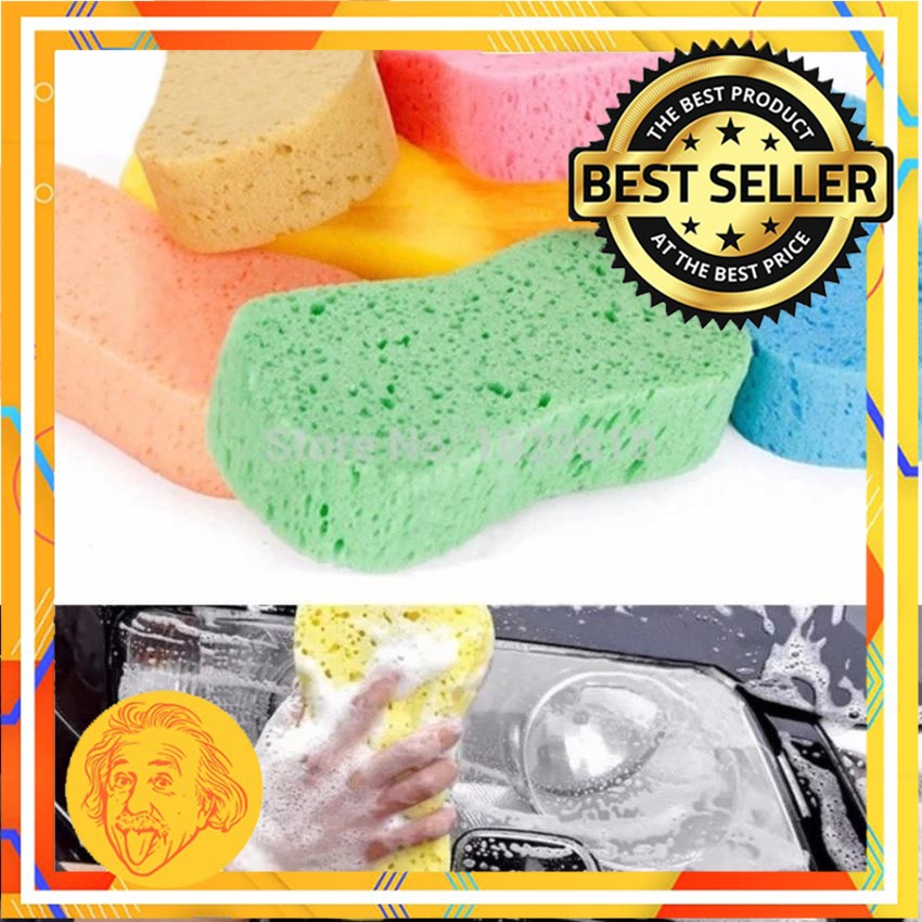 (FREE BUBBLEWRAP) Sponge Busa Cuci Mobil Ukuran Jumbo Cuci Motor Piring ...