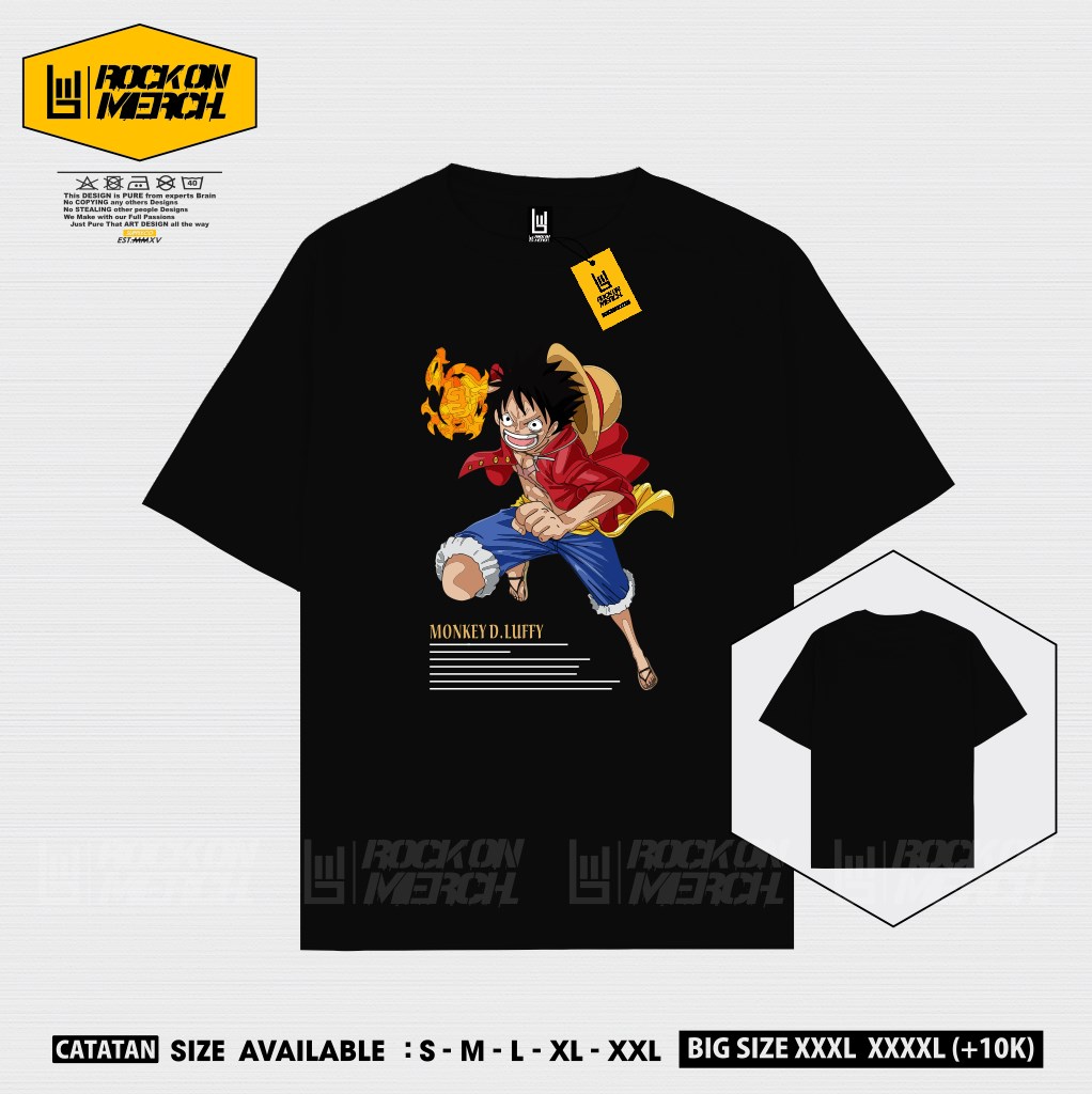 Kaos Dewasa Anime Monkey D Luffy One Piece Onepiece Edisi Spesial Luffy ...