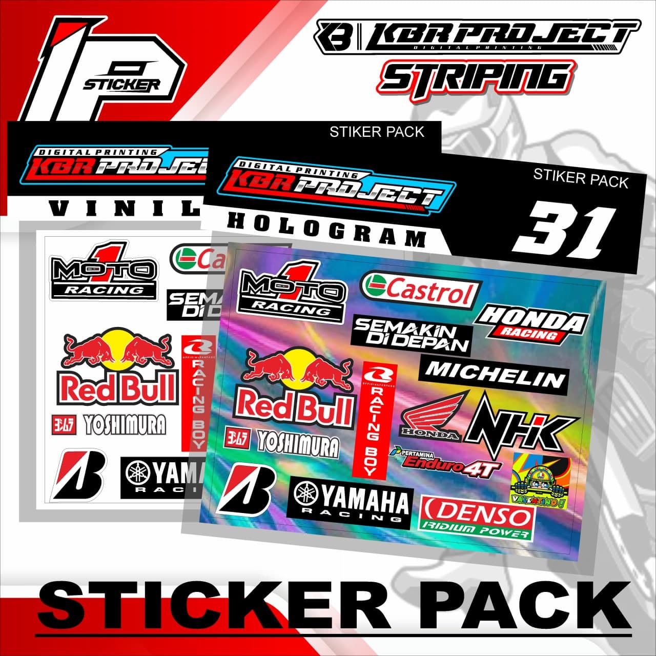 Sticker Pack - Sticker Pack Variasi List Sticker Pack.31 Design IP ...