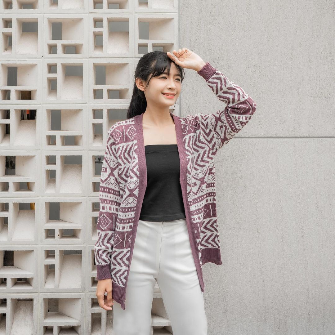 airy outer cardigan rajut wanita / baju rajut wanita lengan panjang ...