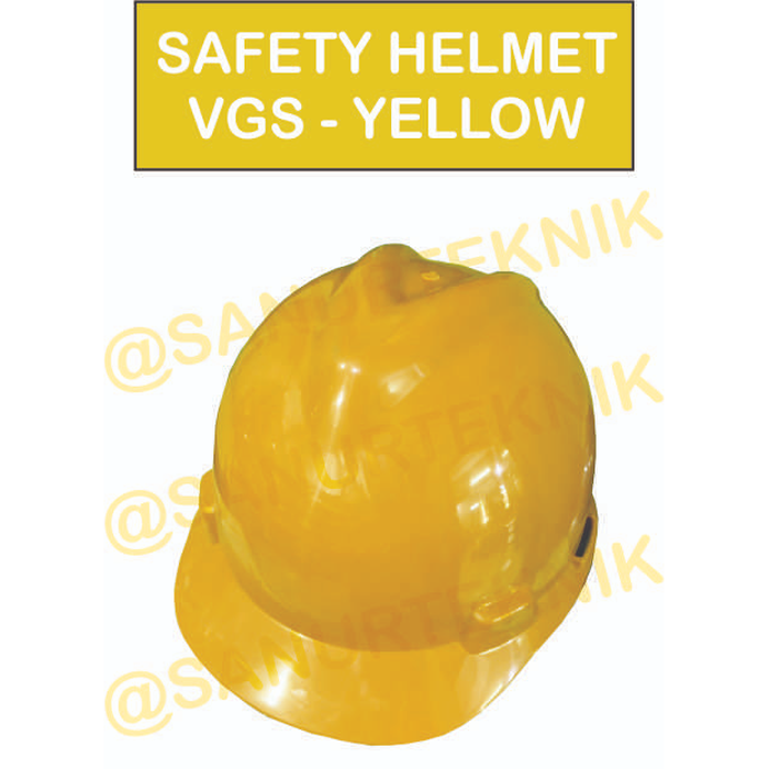 Helm Proyek / Helm Pelindung / Safety Helmet VGS - Kuning (YELLOW ...