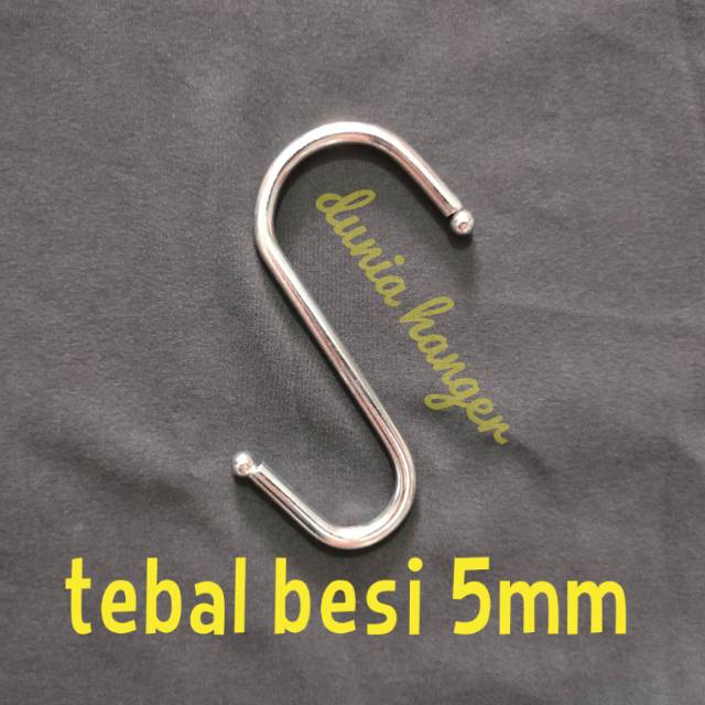 Gantungan S KROM gantungan huruf S besi CHROME tebal 5mm | Lazada Indonesia