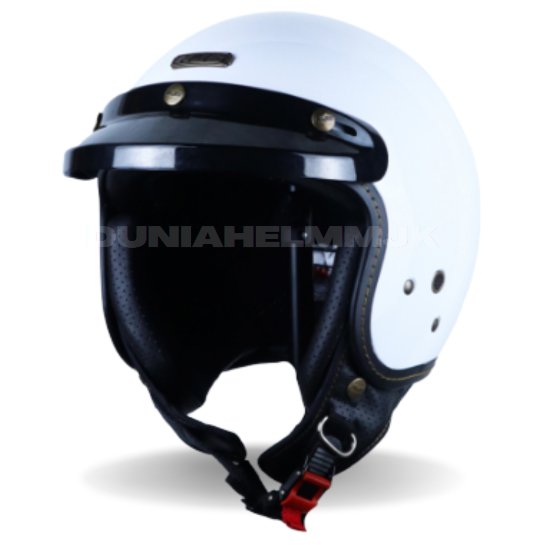 Helm NJS NR 80s Solid Retro Helmet Original SNI | Lazada Indonesia