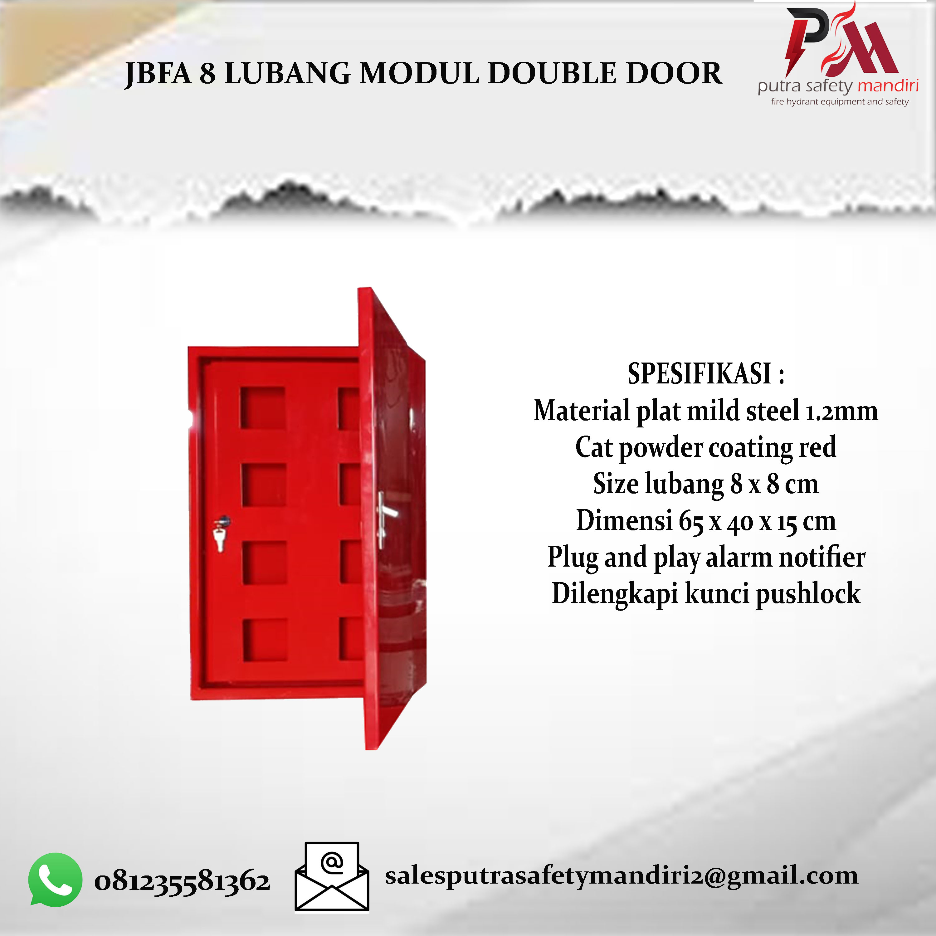 JUNCTION BOX KOTAK PANEL FIRE ALARM 8 MODULE/LUBANG JBFA SISTEM PNP ...