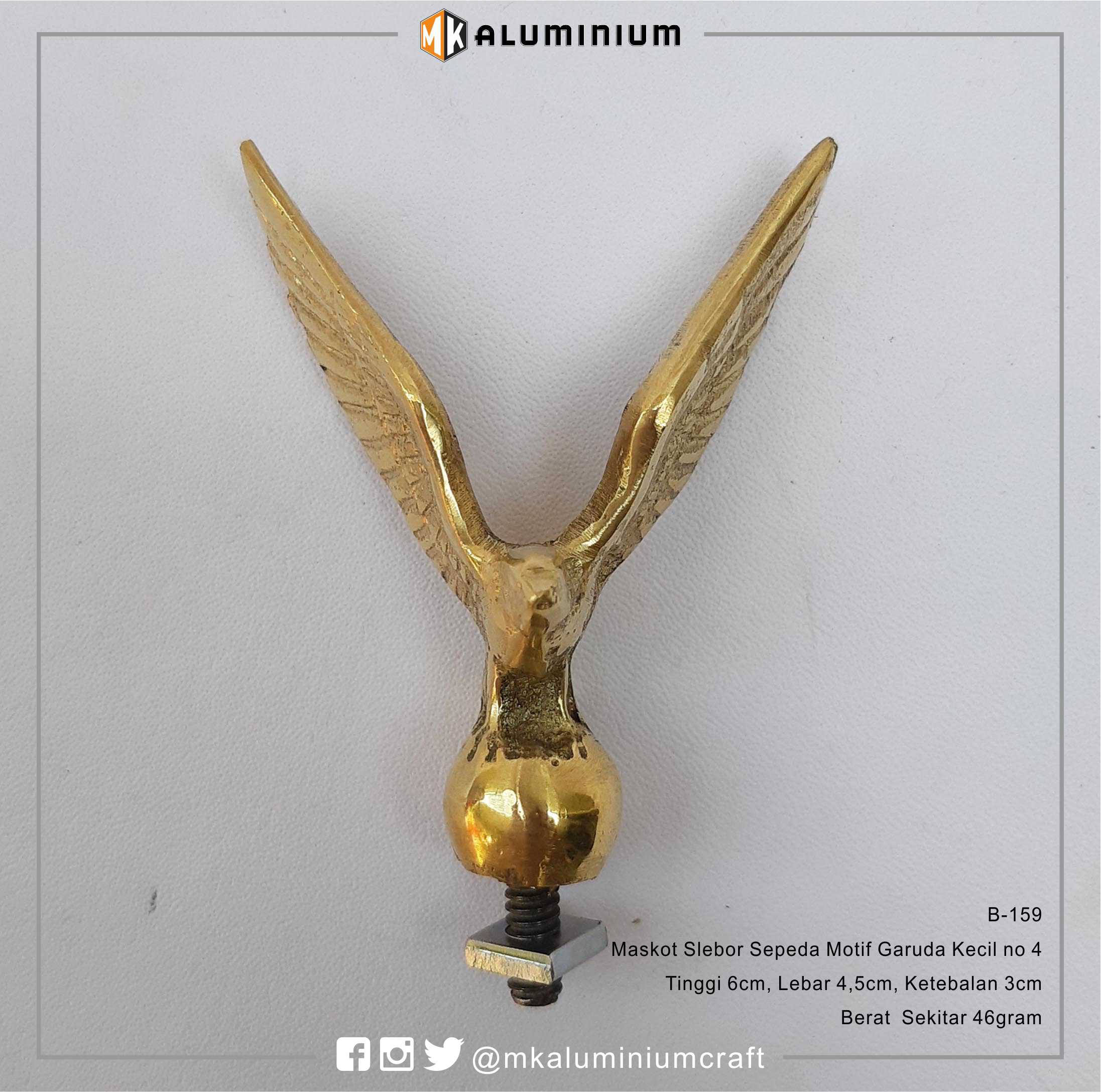 Garuda Kecil - Maskot Slebor Sepeda Onthel Kuningan - Motif Garuda ...