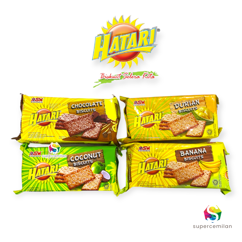 Hatari ASW Foods Biskuit Cokelat / Durian / Kelapa / Pisang 90 Gram ...