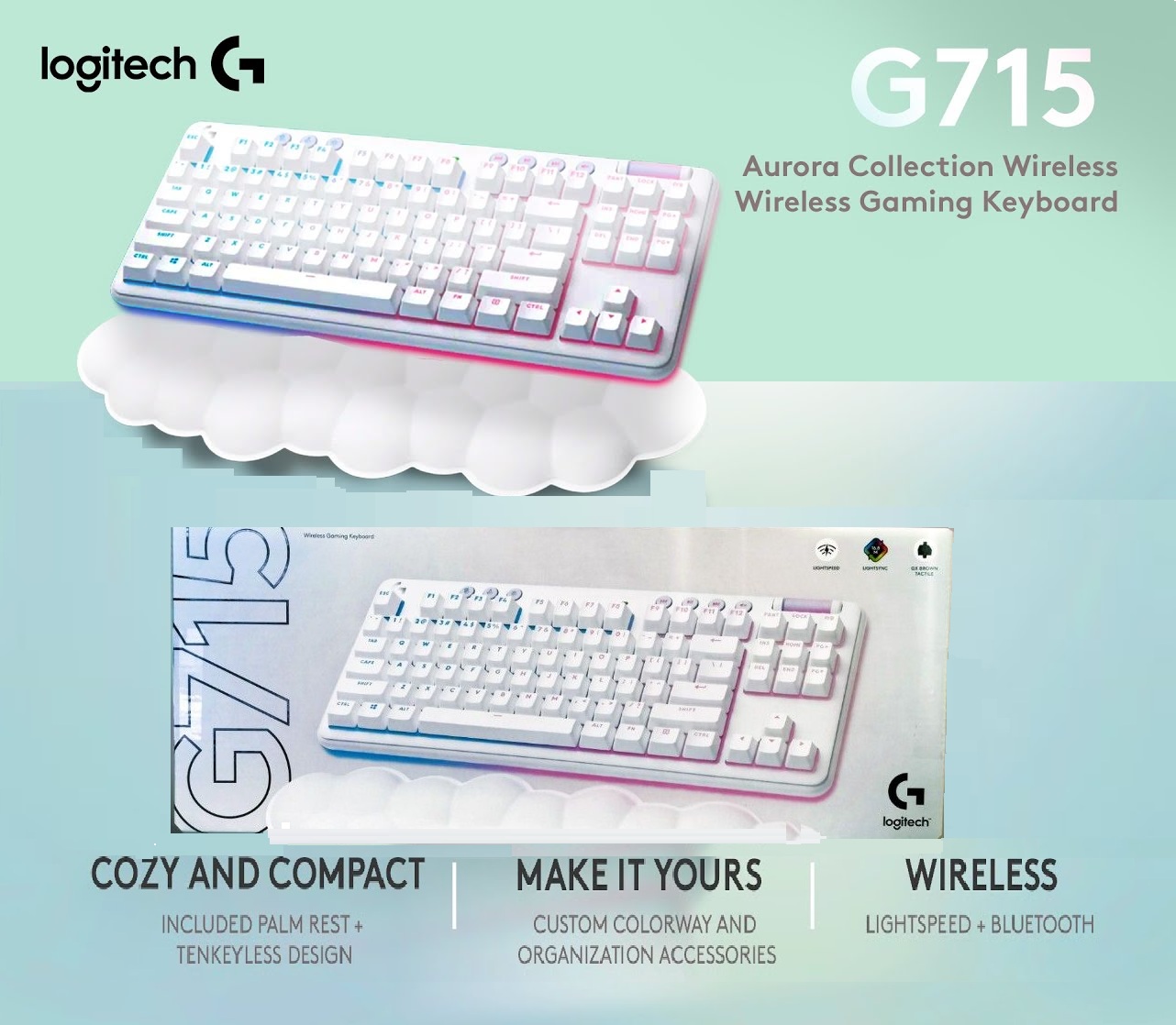 Keyboard Logitech G715 - Wireless Bluetooth Mechanical TKL RGB Gaming ... Keyboard Logitech G715 - Wireless Bluetooth Mechanical TKL RGB Gaming ...