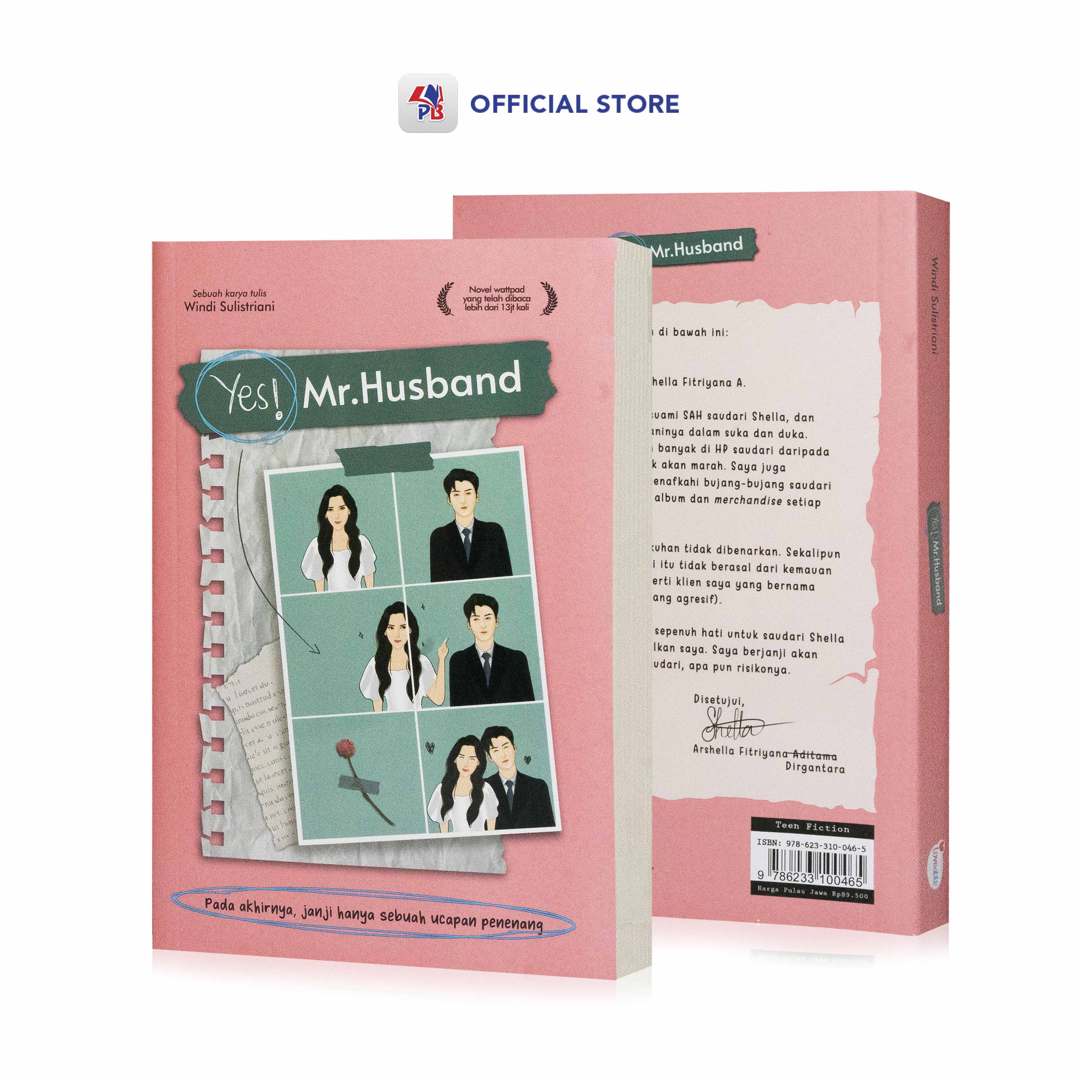 Buku Novel Yes Mr Husband / Pada Akhirnya Janji Hanya Sebuah Ucapan Penenang / Novel Wattpad ...