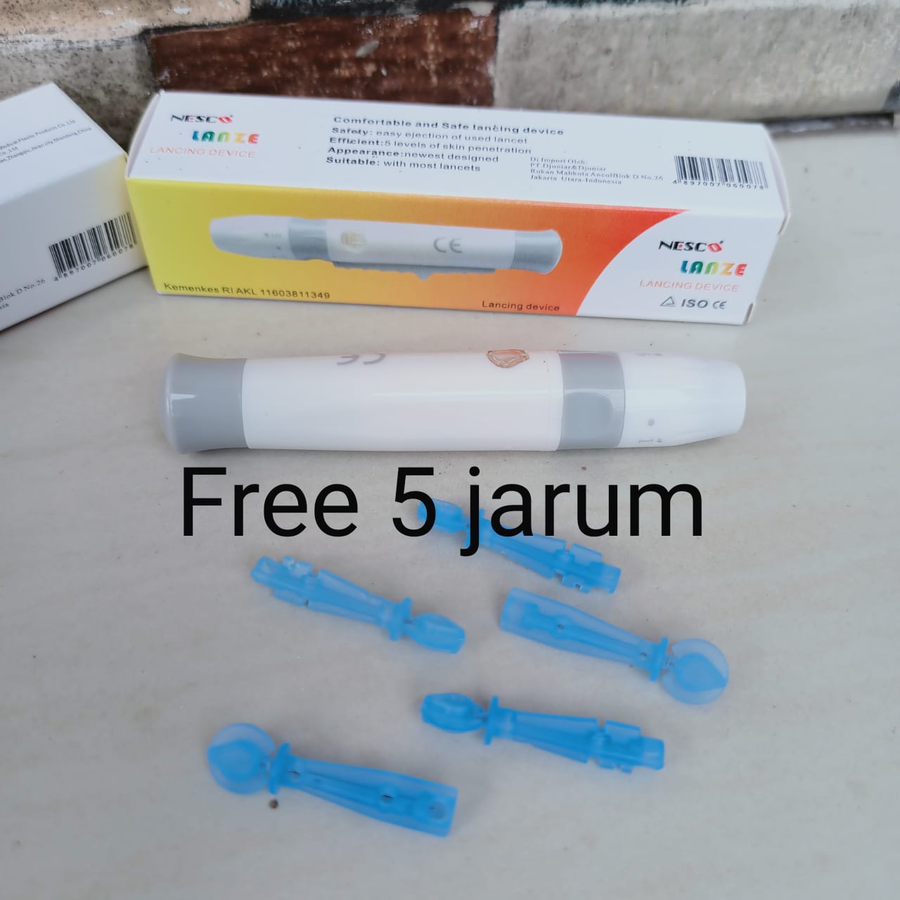 (Bonus 5 Jarum) Nesco Pen Bekam Lancing Device Pen Lancet General Care ...