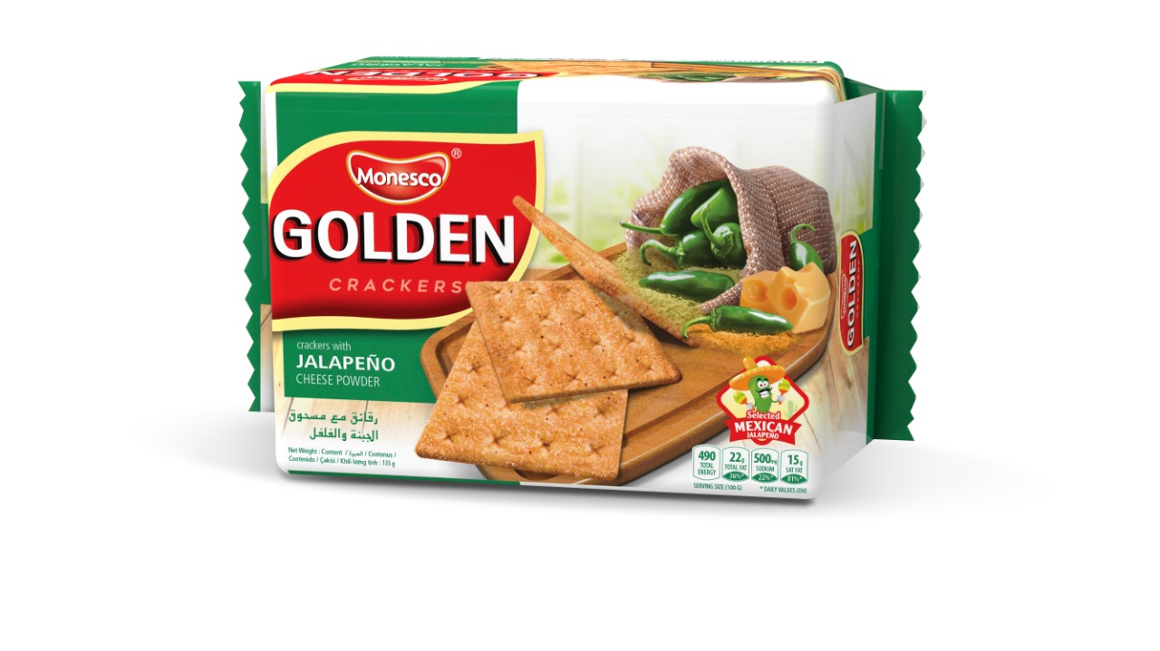 Monesco Golden Crackers Jalapeno 135g x 3 Pack | Lazada Indonesia