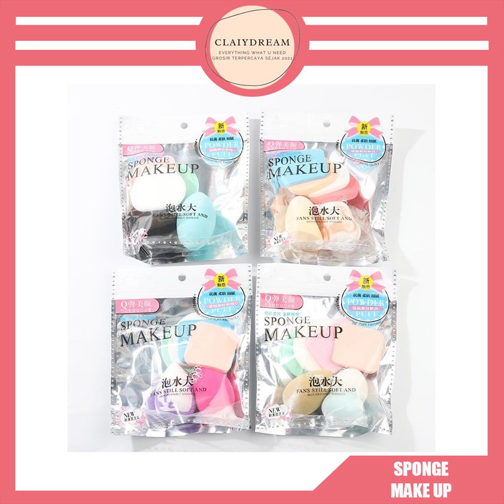CLAIYDREAM Spons MakeUP SET / Spon Make UP 6 in 1 | Lazada Indonesia