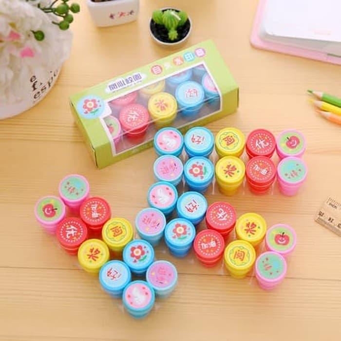 Stempel emoji smiley stempel anak stempel lucu dan menarik | Lazada ...