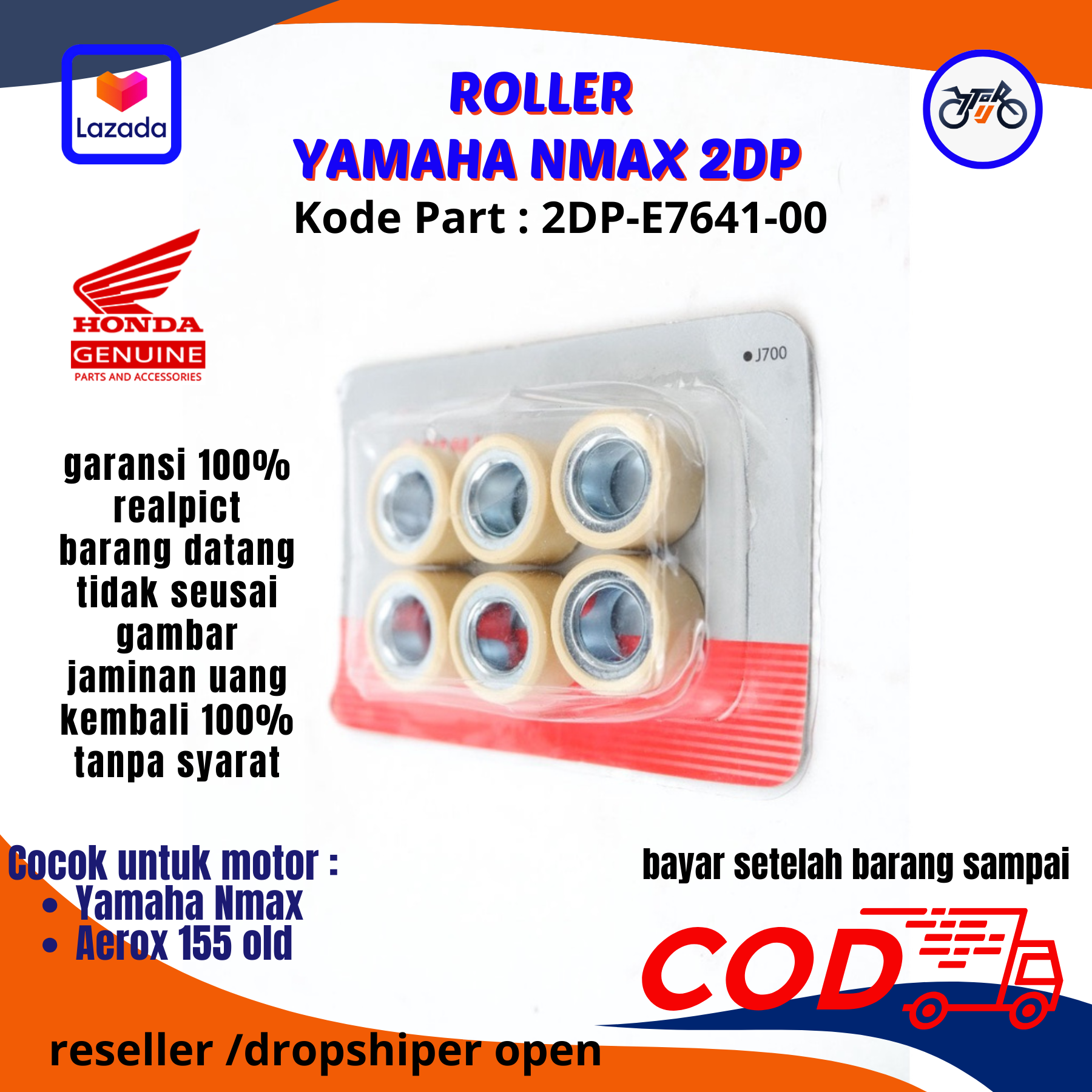 Roller Motor Yamaha NMAX 2DP-E7641-00 | Lazada Indonesia