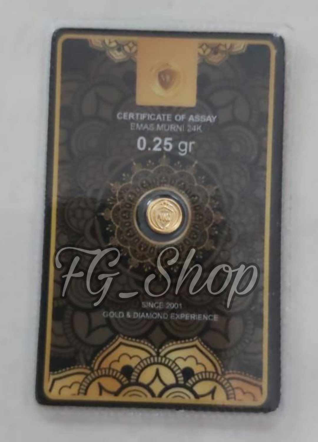 Minigold Black Series 0,25gr Logam Mulia Koin Emas Mini Murni Mini Gold ...