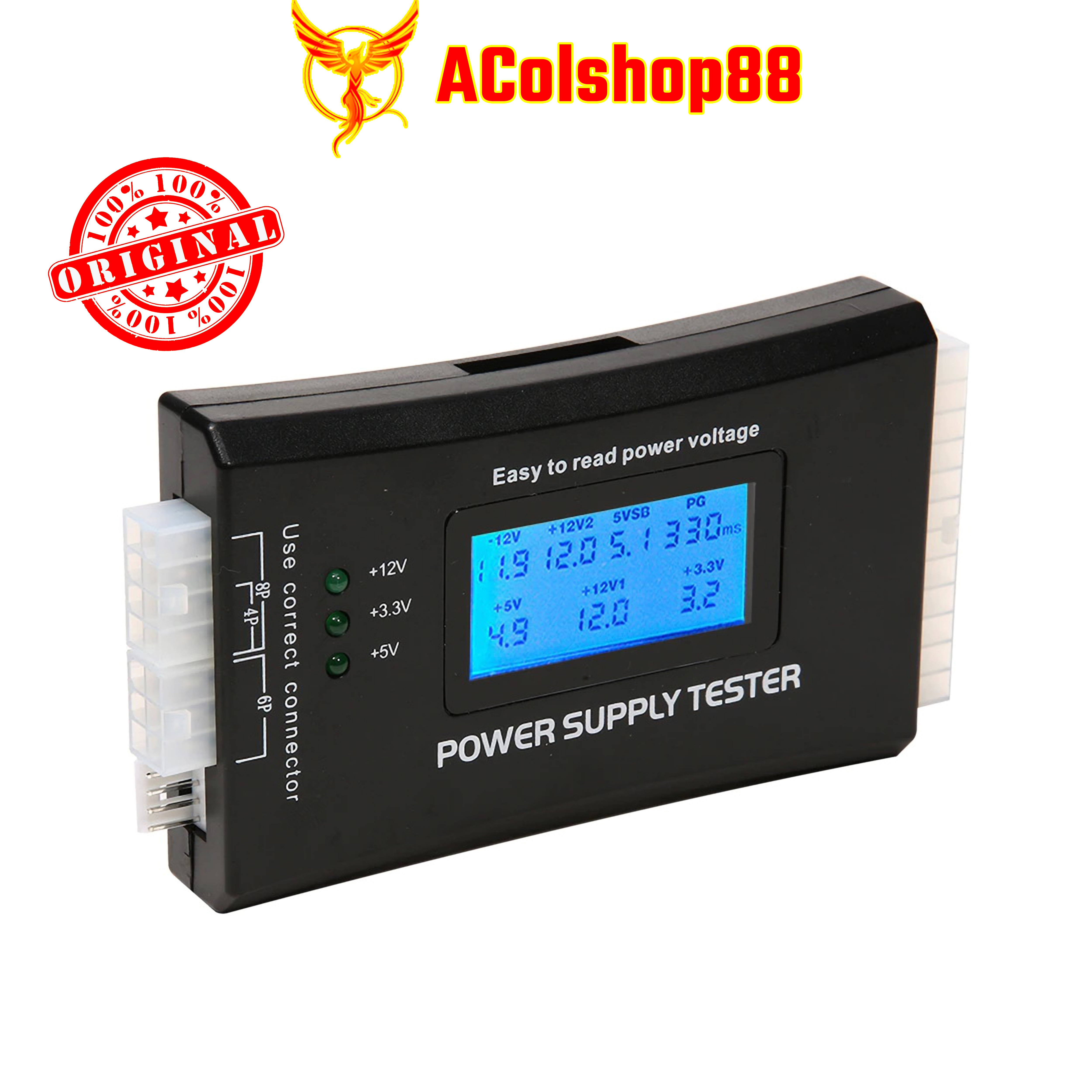 POWER SUPPLY TESTER PSU METER KOMPUTER PC DESKTOP CPU | Lazada Indonesia