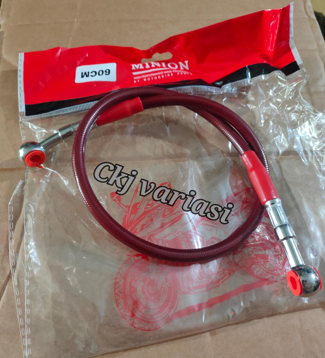 Selang rem belakang warna 60cm - selang rem variasi motor universal ...