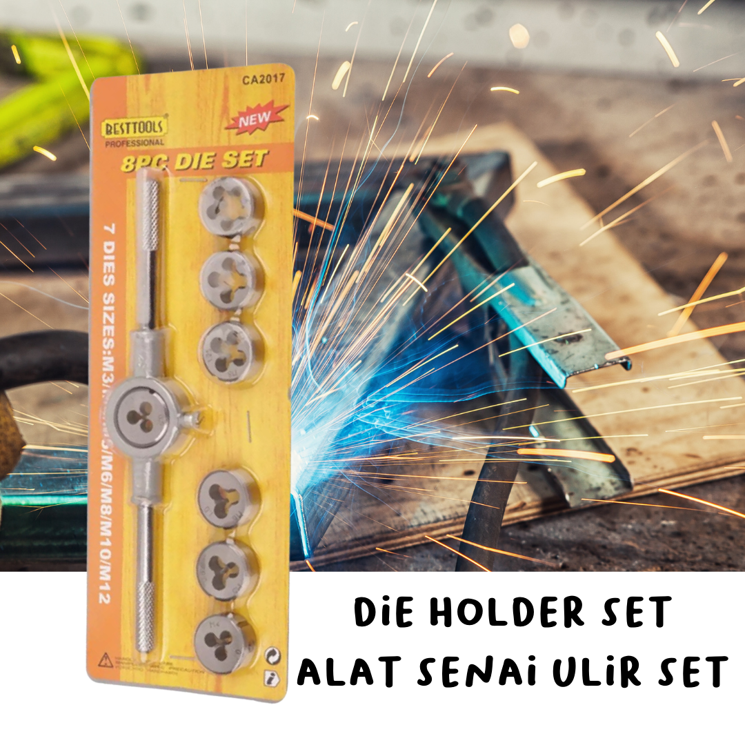 HAND TAP HANDTAP HANDTAB HAND TAB SENAI DERAT DRAT FULL SET M3 M4 M5 M6 ...