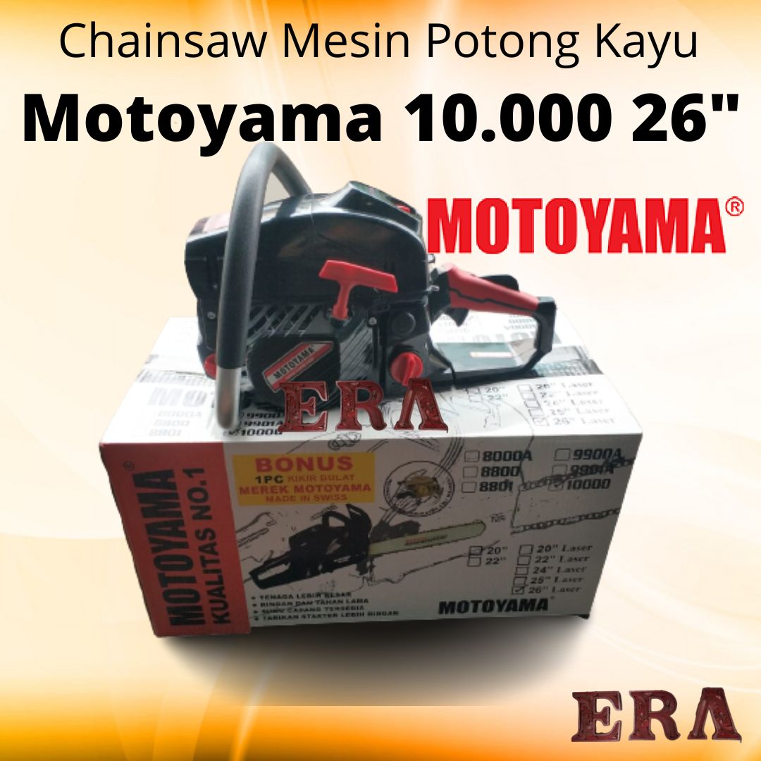 MOTOYAMA - Chainsaw 10000 Bar 24, 26” Mesin Gergaji Pohon Kayu 26 Inci ...