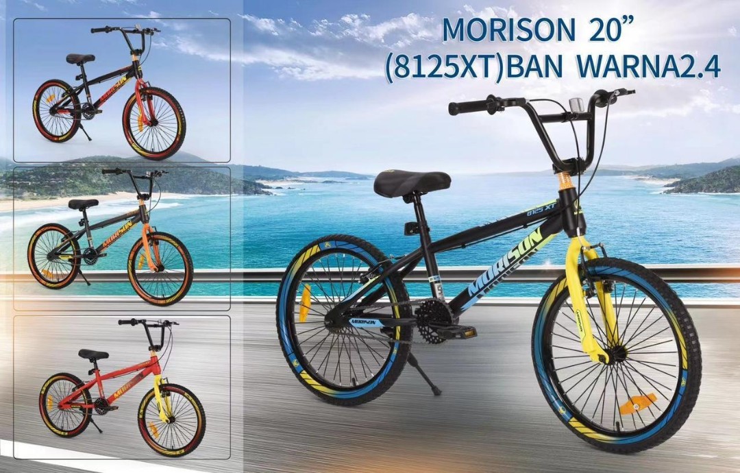 Sepeda BMX Morison 8125 XT Hi-Ten Steel 20inch Ban 2.5 | Lazada Indonesia