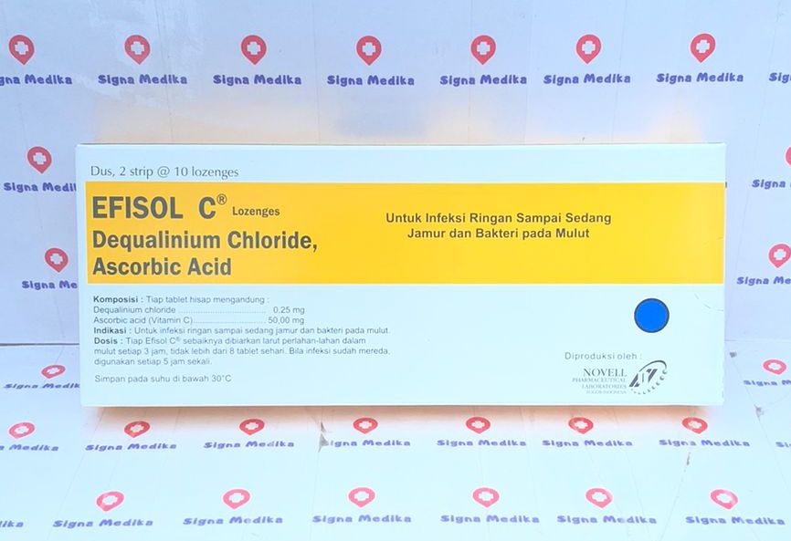 Efisol-C Lozenges Box Isi 20 Tablet - Permen Radang Tenggorokan ...