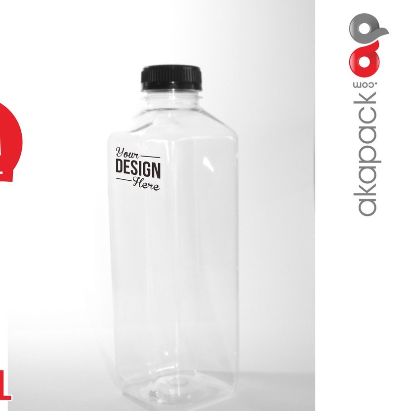 Botol Daily 1000ml / botol segi empat / isi 50 pcs | Lazada Indonesia