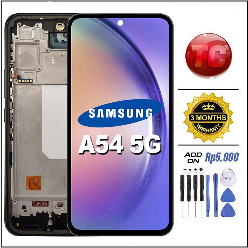 LCD SAMSUNG A54 5G + FRAME Original Fullset Crown Murah Ori For Glass ...