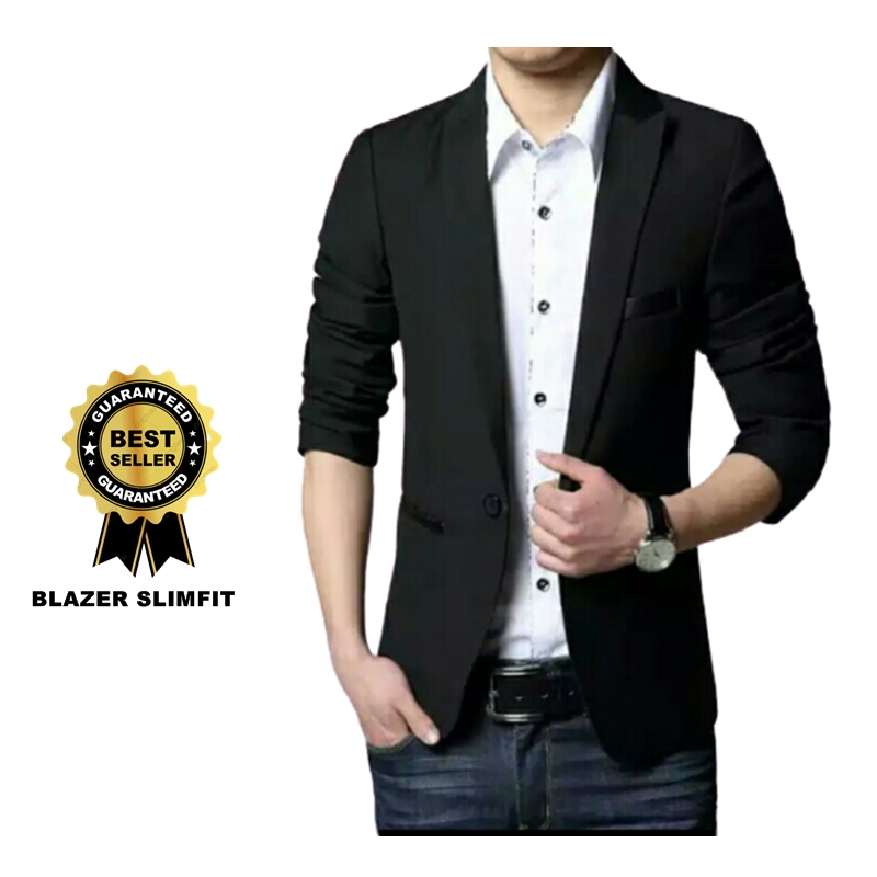 Jas Pria terbaru premium / Jas formal pria / Jas Hitam polos / Jas full ...