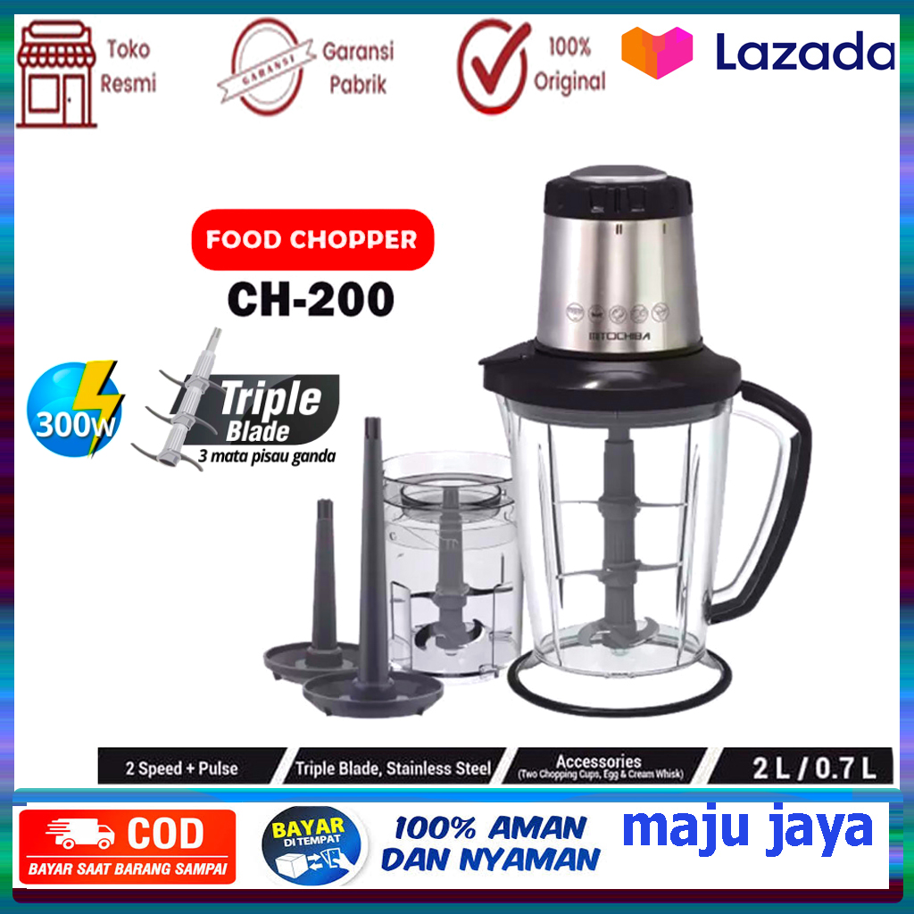 PROMO HARGA GROMitochiba CH 200 / CH200 Food Chopper Blender Bumbu dan ...