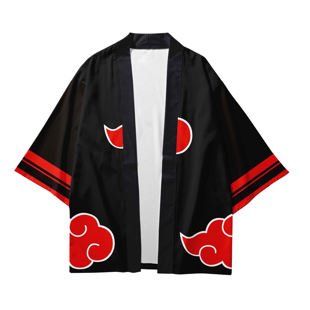 Fashion Loose Women Men Cosplay Samurai Akatsuki Naruto Kimono Jepang ...